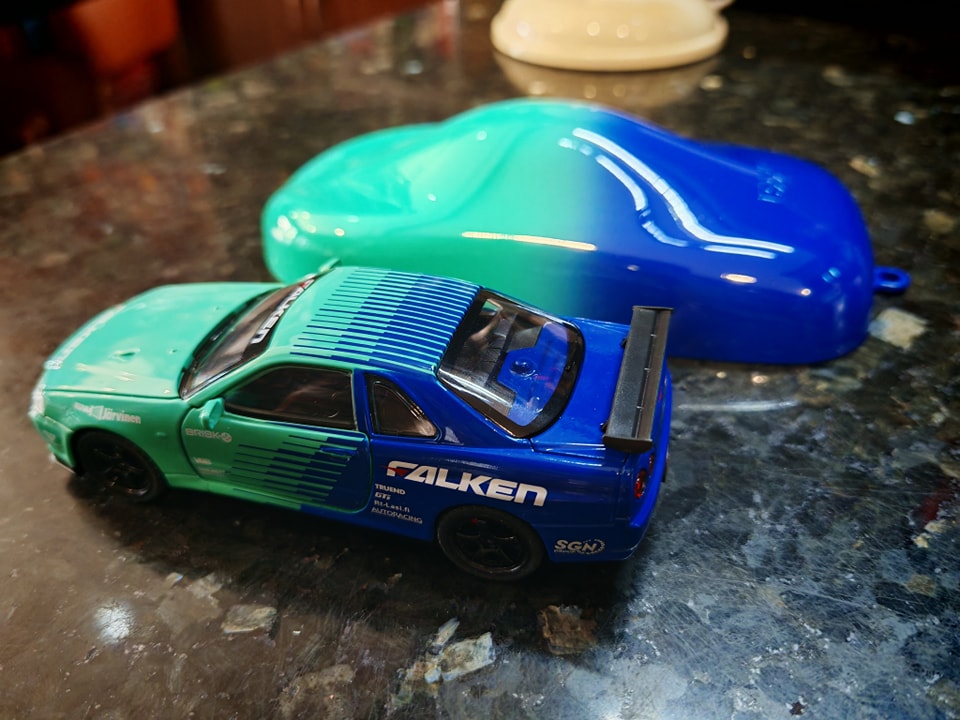 2K Paint 【 AIKKA AK240175 Falken Green & AK240176 Dark Blue 】Car Motor ...