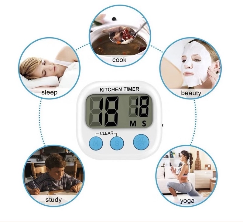 Mk.wares RT103L Digital Kitchen Timer Big Screen Electronic Timer Timer ...