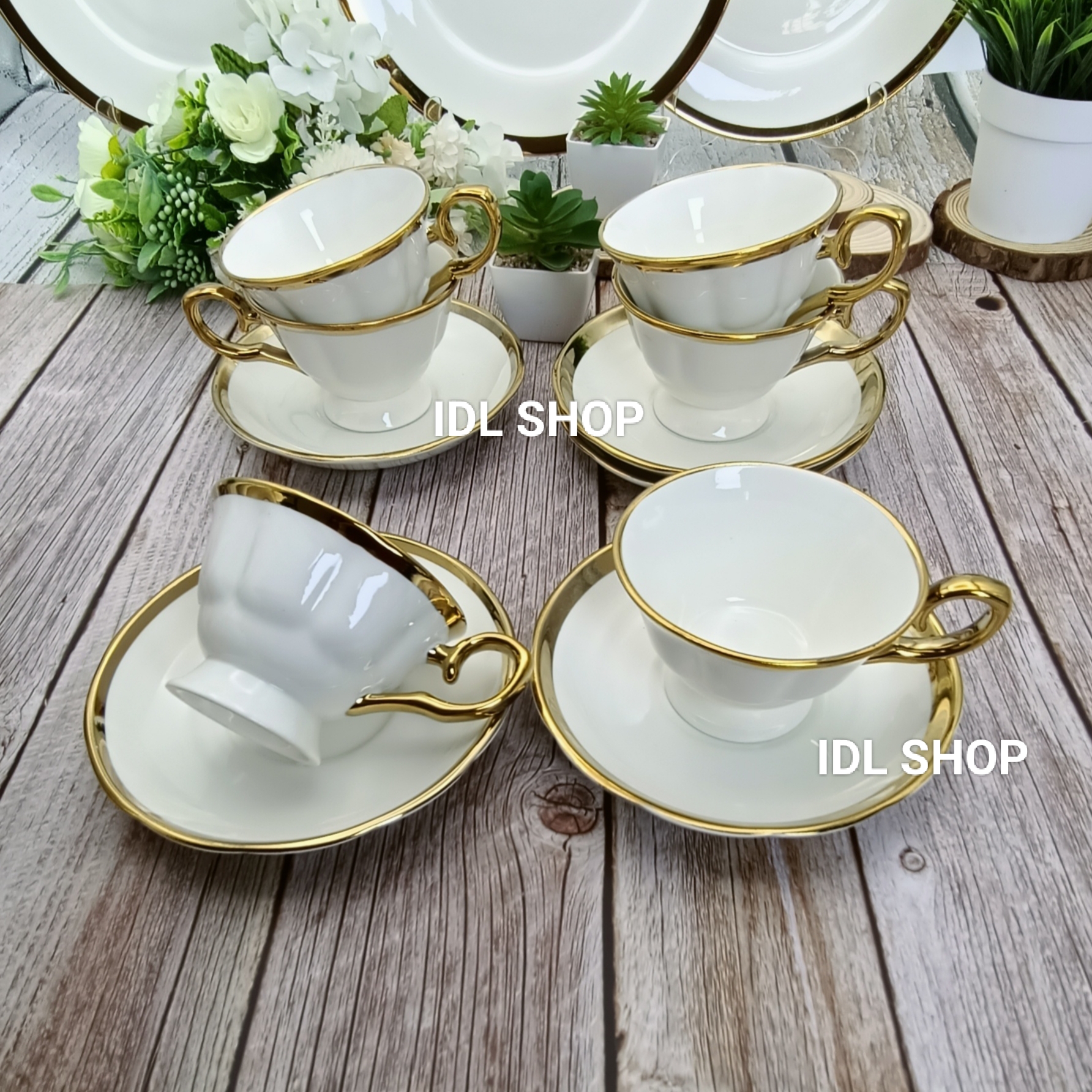 Luxury Porcelain Cup & Saucer Teapot Set Tea Cup Set Mugs Tea Pot ...