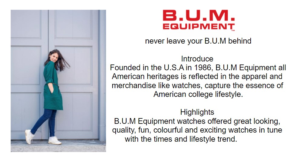 B.U.M Equipment Japan Quartz All Stainless Steel Rose Gold/Gold Color Square Shape Analog Female ...