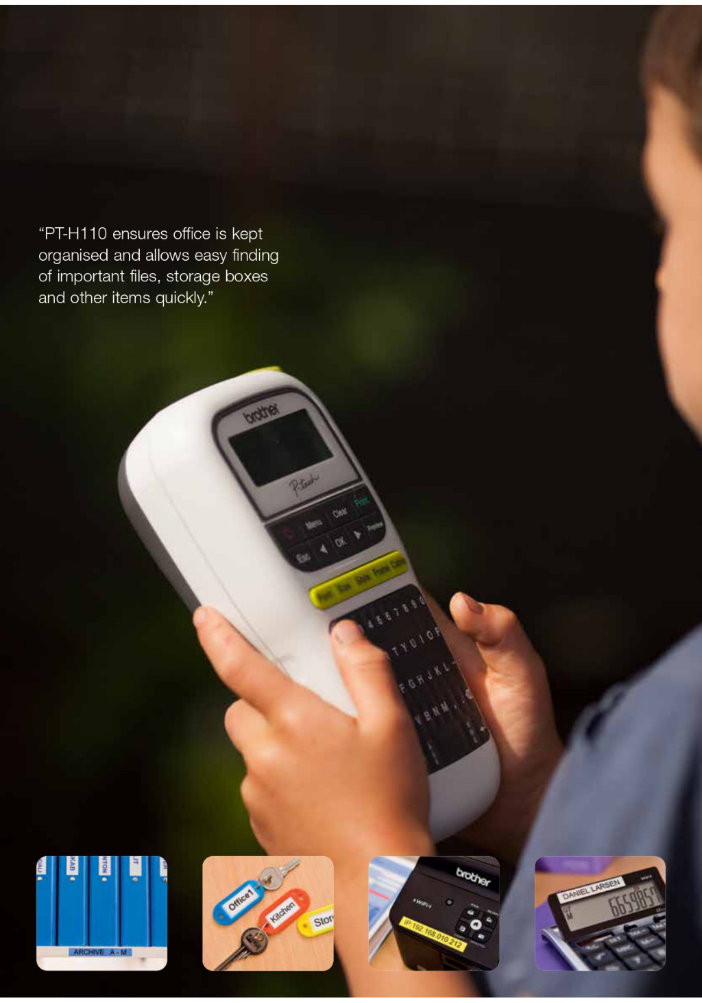 Brother PT-H110 Label Printer P-Touch PT-H110 Portable Home Use Label ...