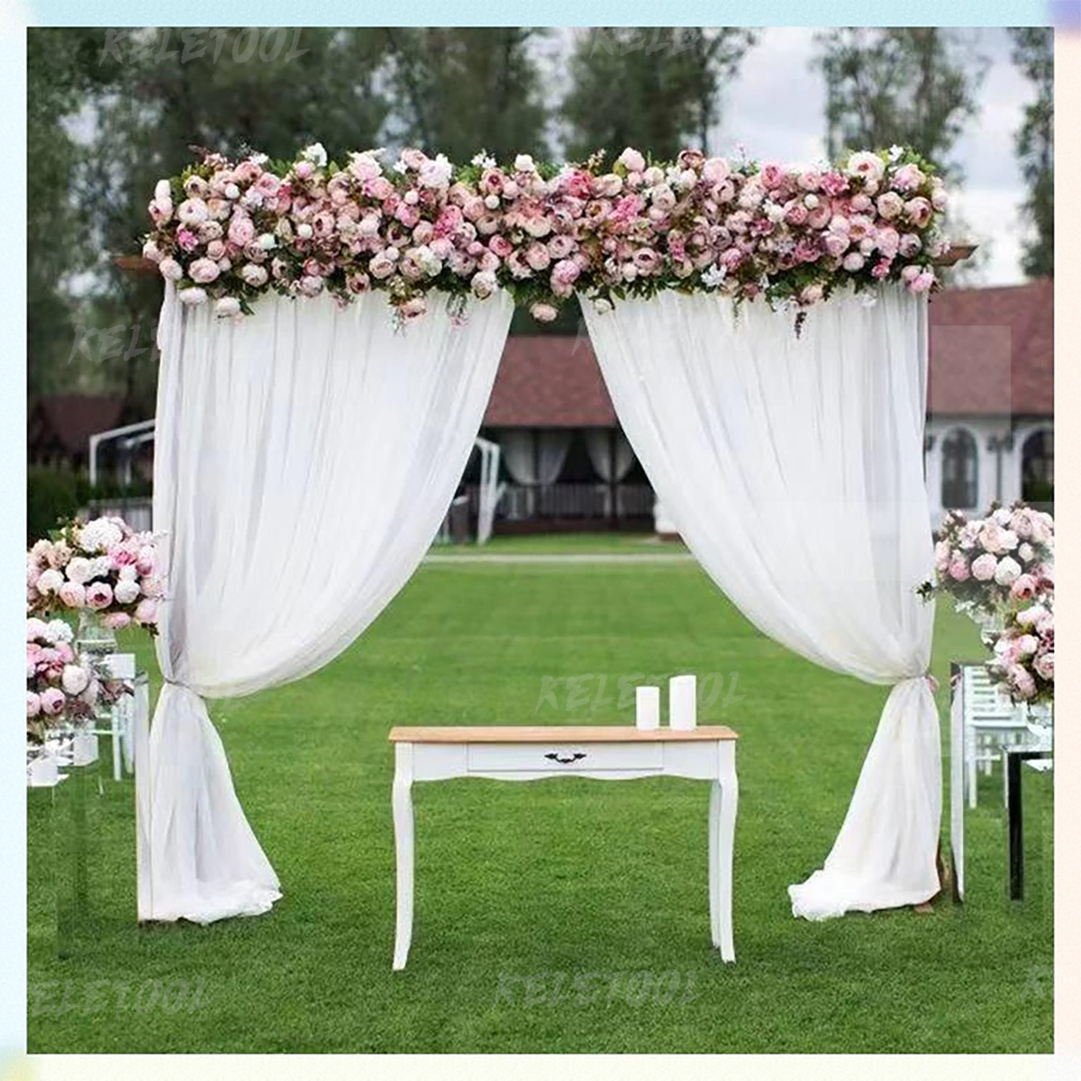 Wedding Party Decoration Arch Square Metal Arch 1m 1.5m 2m Party ...