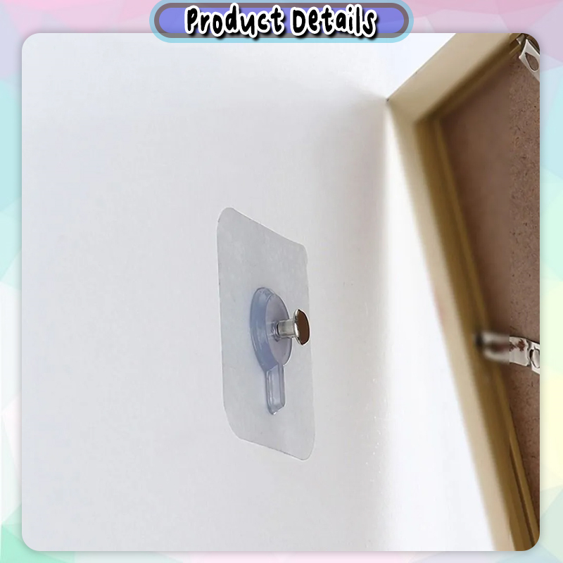 [Little B House] Punch-Free Wall Hook Non-Marking Wall Screw Sticker ...