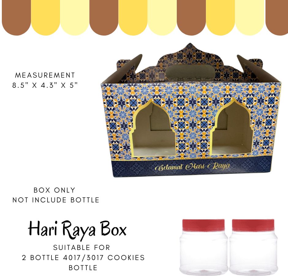 Hari Raya Box with Handle (Box only) Kotak Biskut Raya 10pc | Shopee ...