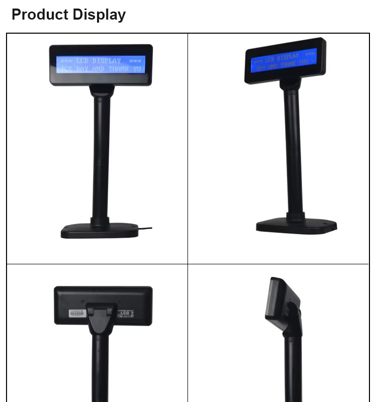EZCTECH VFD / LCD 2 line pos customer display /pole display | Shopee ...