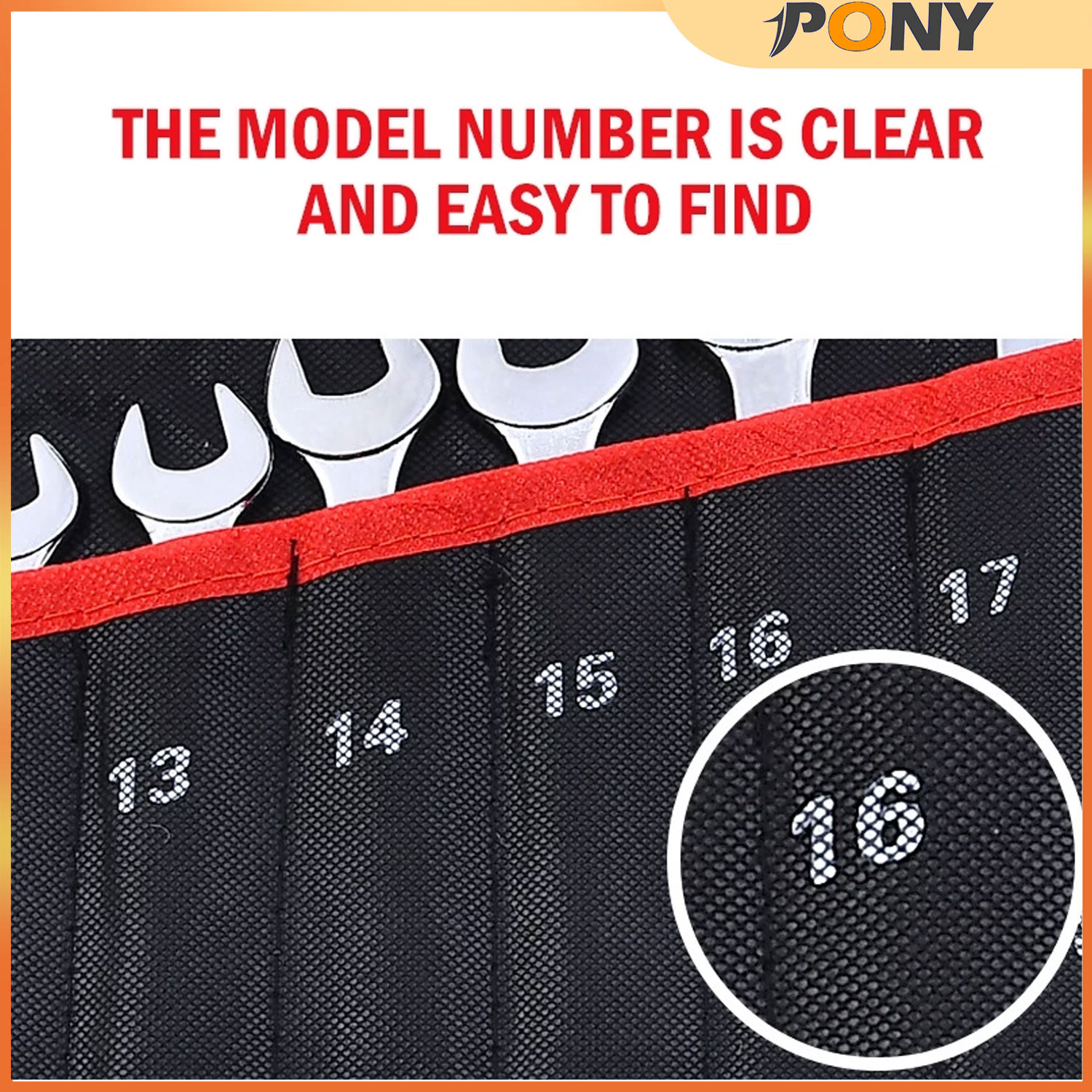 Pony Home-Combination Repair Wrench 8-24mm Spanner Set Tools Set 14 PCS ...