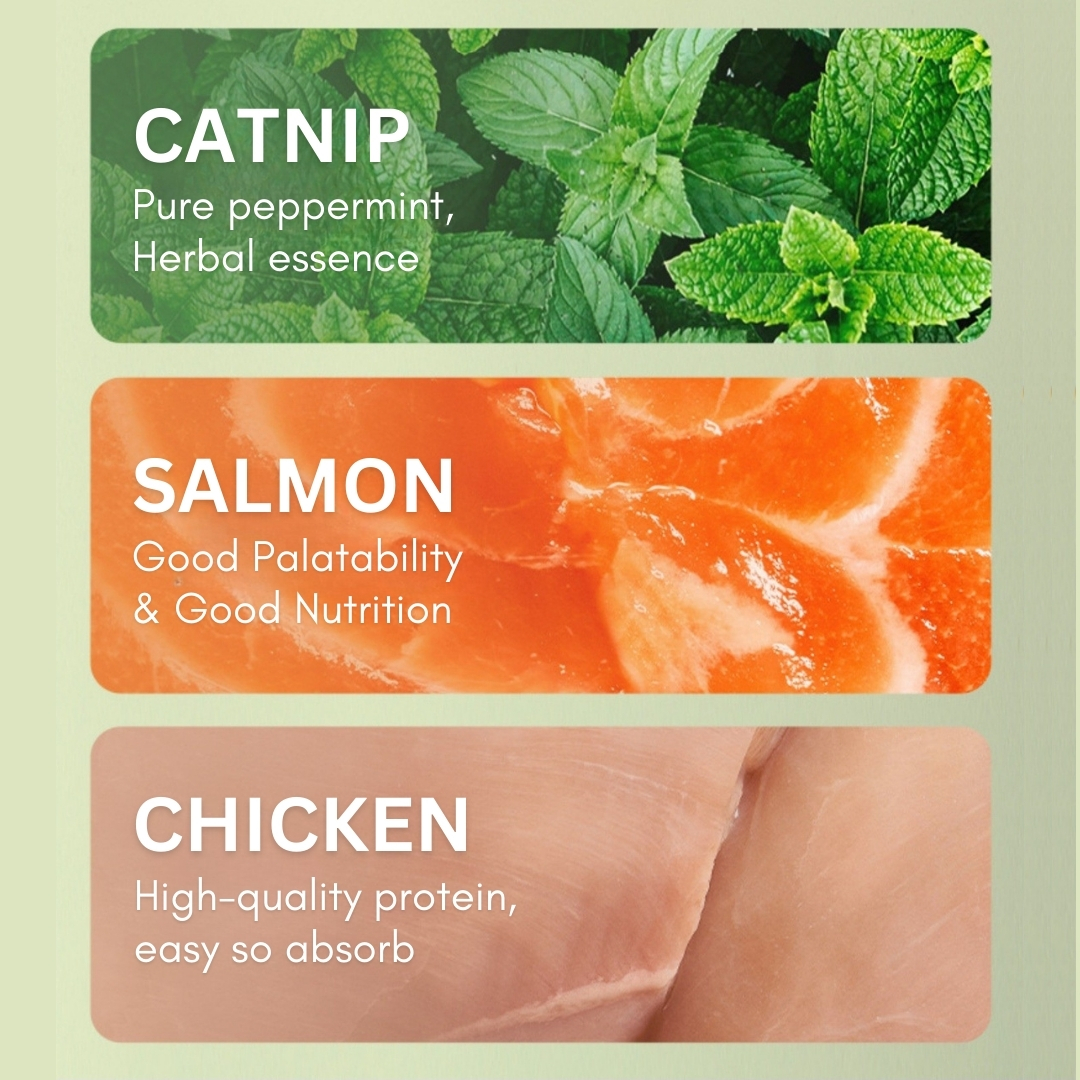 Catnip Cat Biscuit Cat Treats 120g Cat grass Salmon hairball Cat food ...