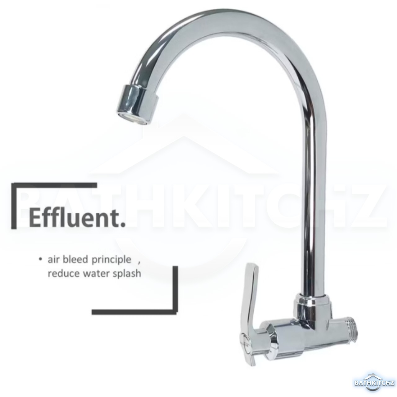 DOE Solid Brass Kitchen Sink Tap Wall Faucet Pillar Mounted Sink Tap ...