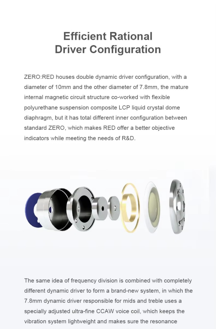 Truthear x Crinacle Zero Red, In-Ear Monitors: Dual Dynamic Drivers ...