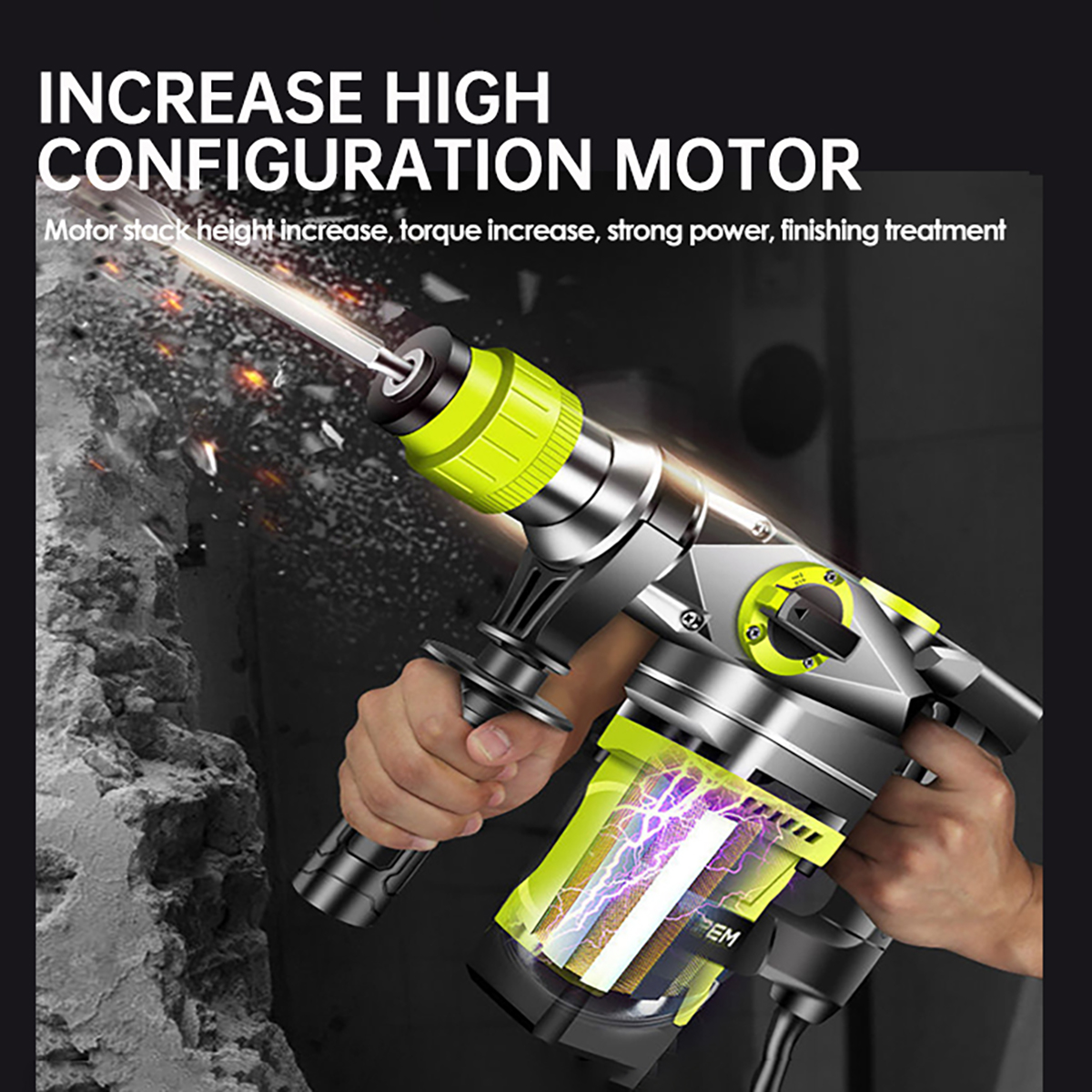 KELETOOL Rotary Hammer Drill Demolition Hammer Heavy Duty Concrete ...