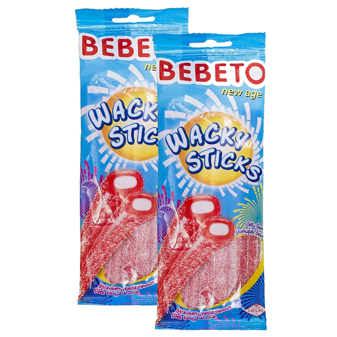 Bebeto Wacky Sticks Strawberry Vanilla Flavor 2 Bag - (75g X 2 ...