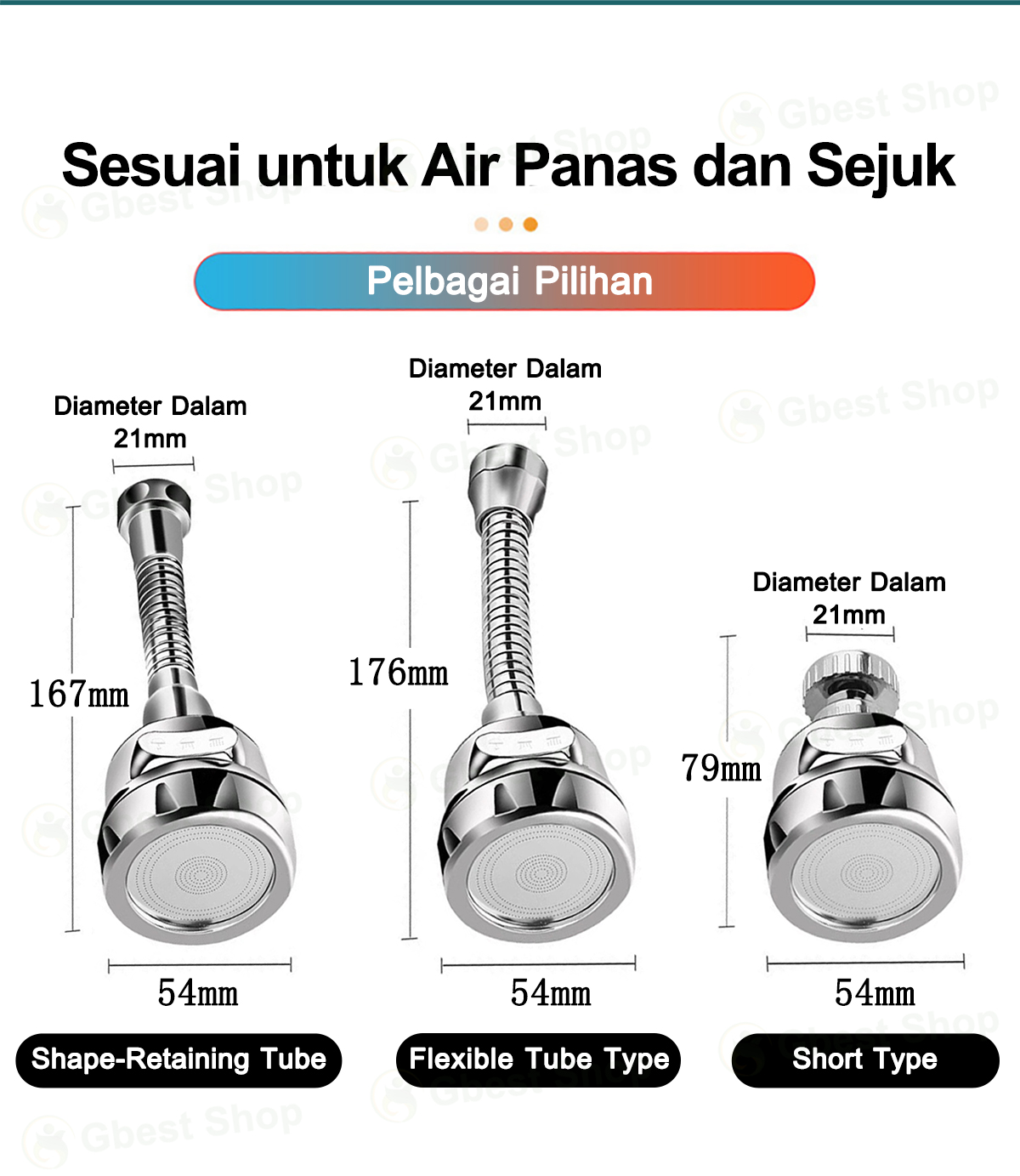 Sink Faucet extender pipe Kitchen Sink Water tap spray head Tap Faucet ...
