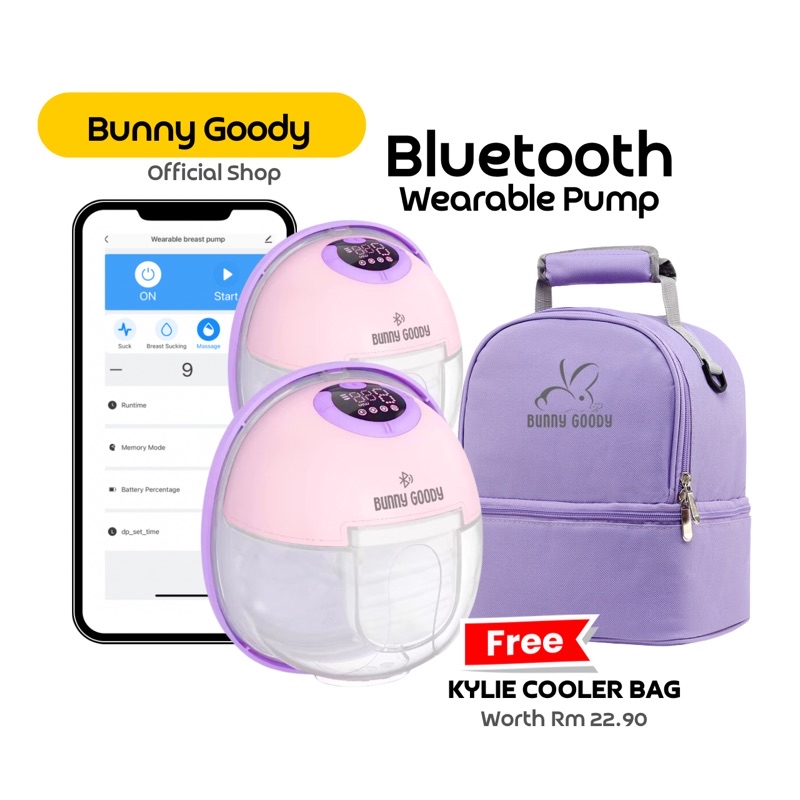 Bunny Goody S32 Pro Smart Wearable Breast Pump with Bluetooth Apps ...