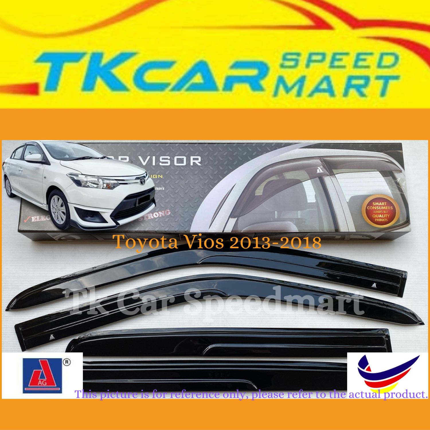 [READY STOCK] TOYOTA VIOS 2013-2018 [NCP 150 ] 3 RD GEN ( AG ) 4 DOOR 8 ...