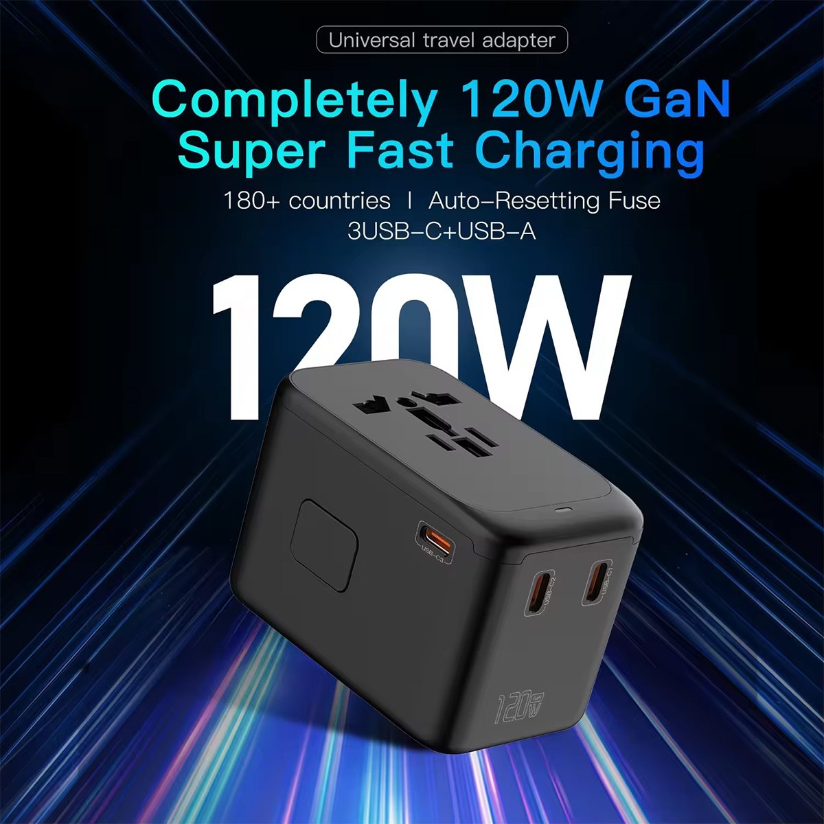 Glink Universal Adapter Travel International Adapter Plug 25W/35W/65W ...
