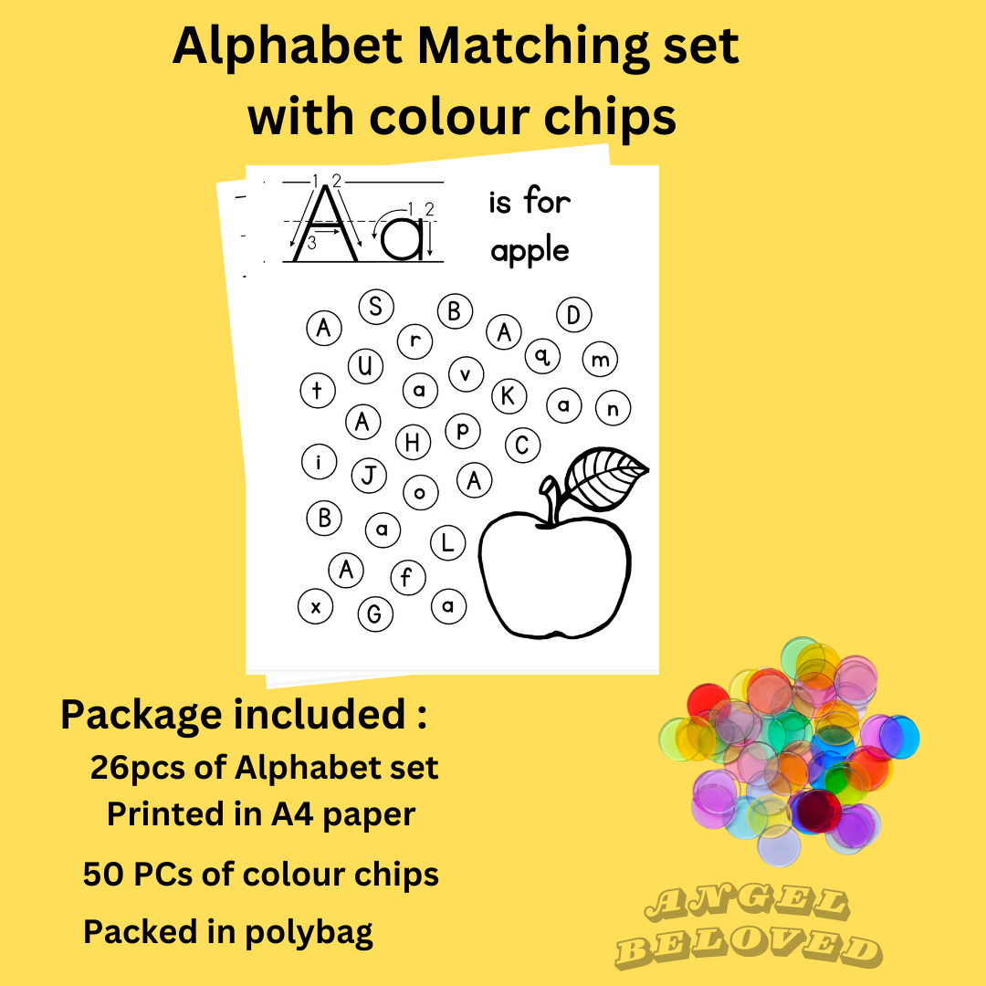 Alphabet & Numbers (0-20) Matching and Tracing Worksheet Montessori ...