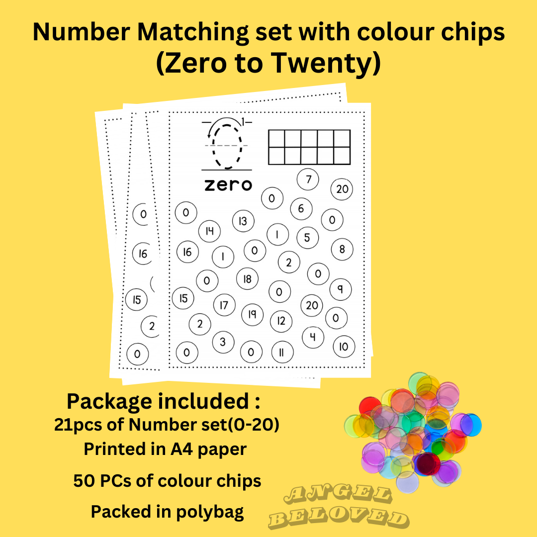 Alphabet & Numbers (0-20) Matching and Tracing Worksheet Montessori ...
