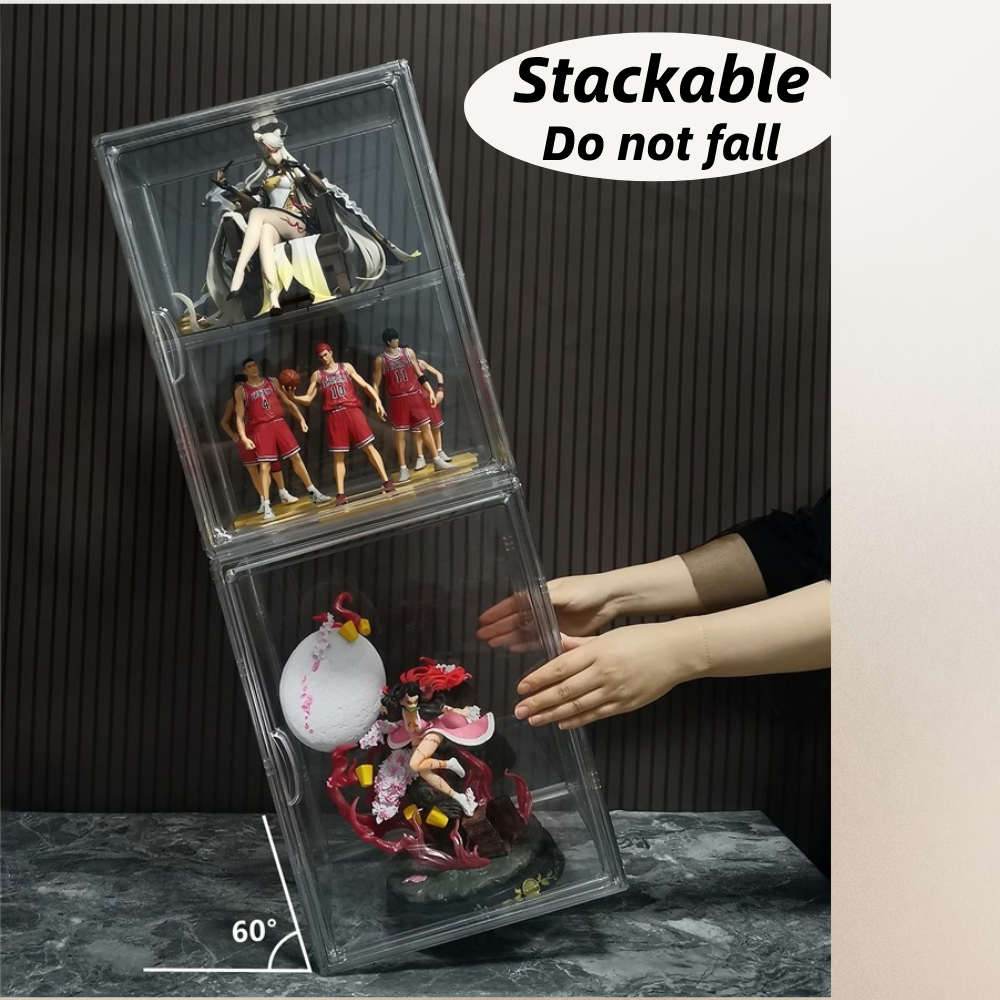 Stackable Gundam Storage Organizer Blind Box Acrylic Display Box Clear ...