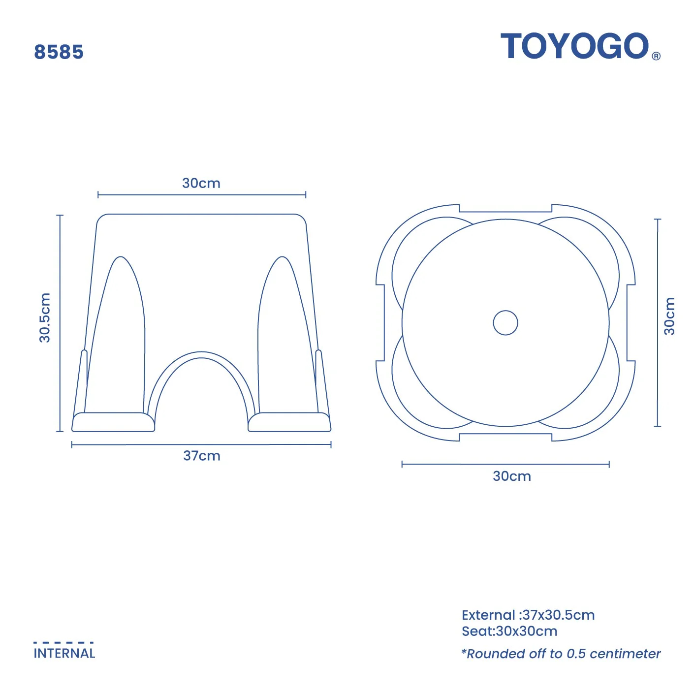 TOYOGO Kids Small Ideal Stool 8585 [4 units/8 units] | Shopee Malaysia