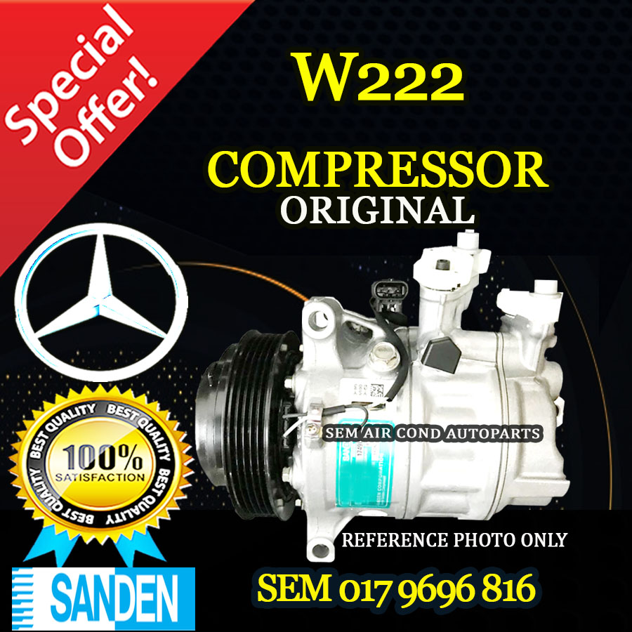 MERCEDES-BENZ W222 ORIGINAL SANDEN COMPRESSOR(CAR AIRCOND SYSTEM ...
