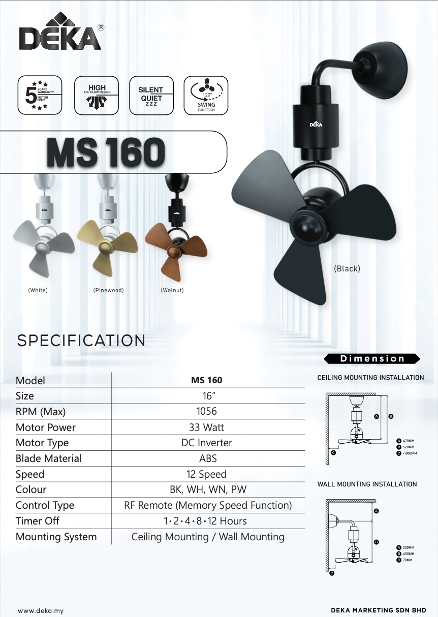 ALPHA Alkova KONA REZO ELISE DEKA MS160 VIVI 16 MDC168 Airafan Iris NSB ...