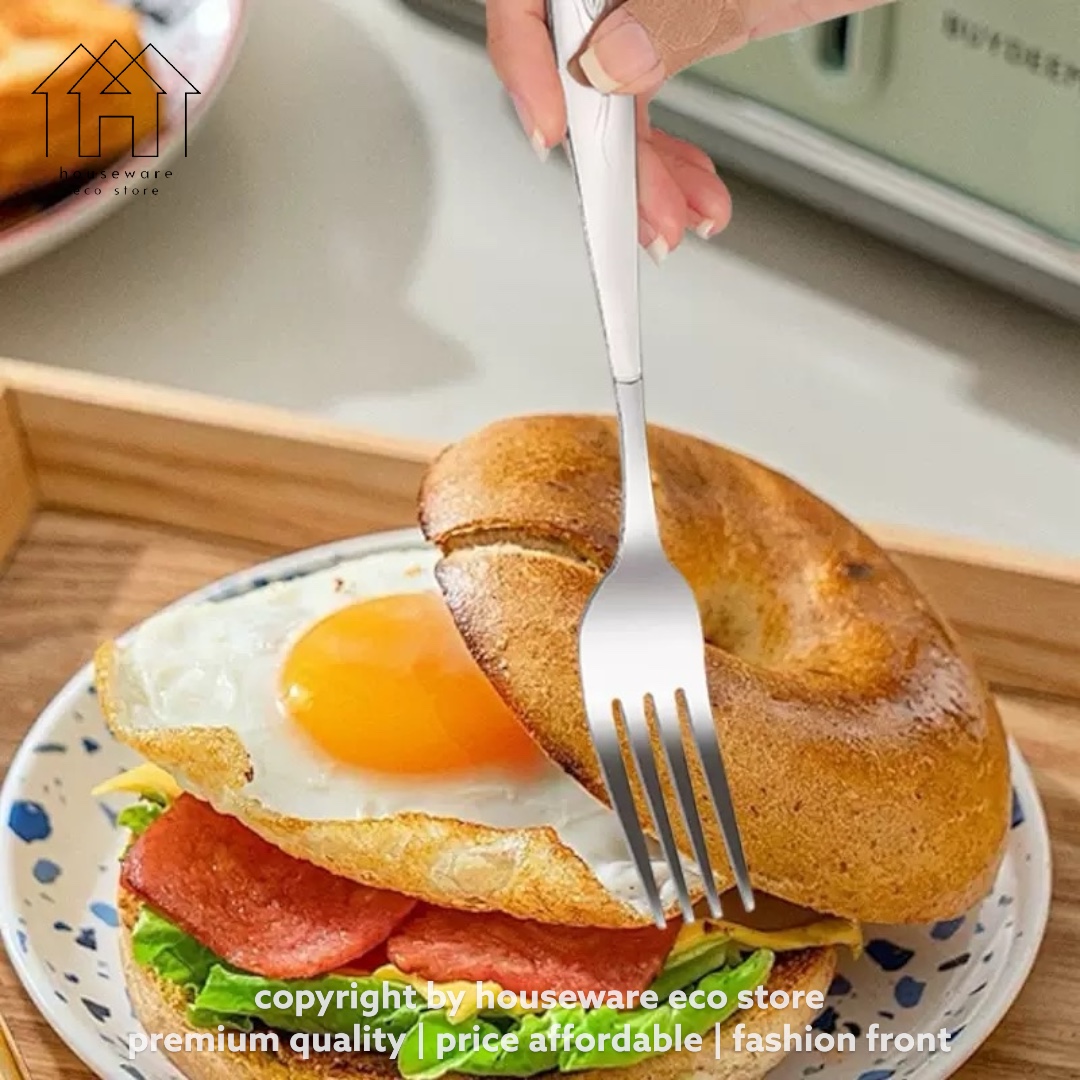 Stainless Steel Spoon Fork / Sudu Garpu Serving Spoon Kitchen Cutlery ...