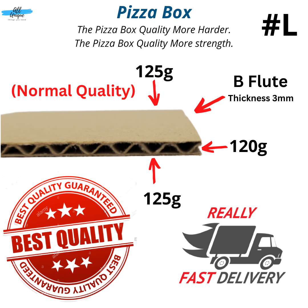 Pizza Box #L -Carton Box-Packaging box-Courier box-Pizza Box | Shopee ...