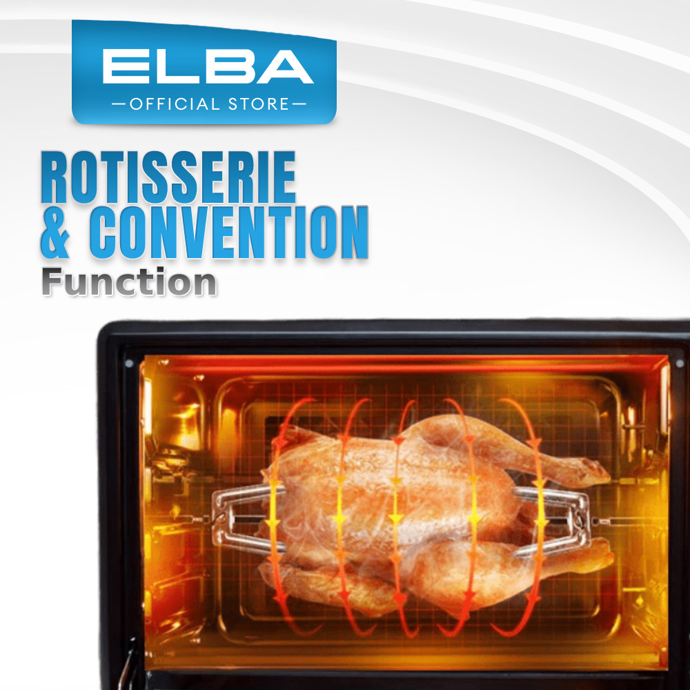 Elba Electric Oven 45L EEO-G4529(BK) / EEO-G3519(BK) 35L- 6 Heating ...