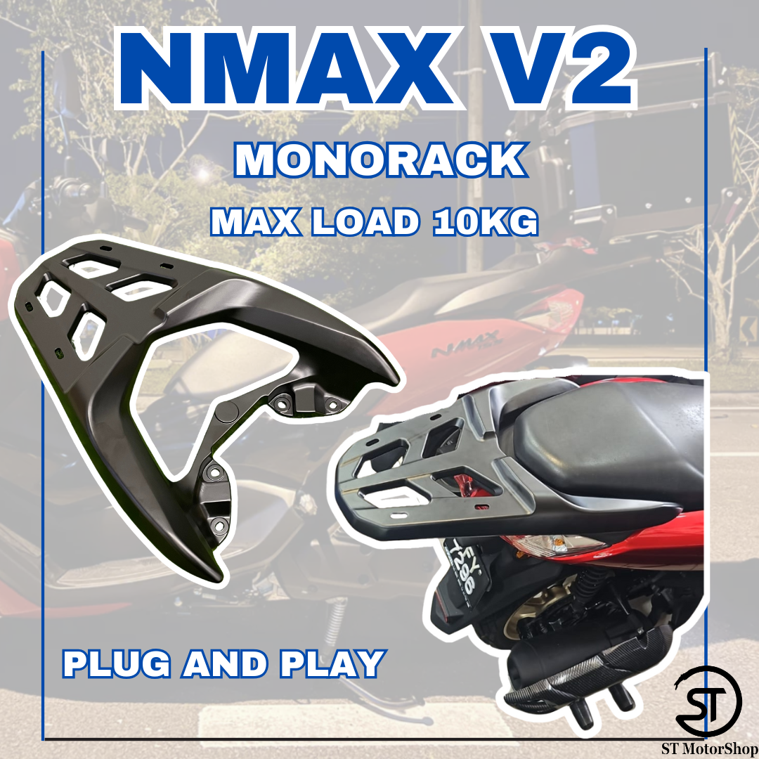 YAMAHA Nmax V2 Tailstock Shelf Luggage Monorack Spoiler Nmax 2020 Rack ...