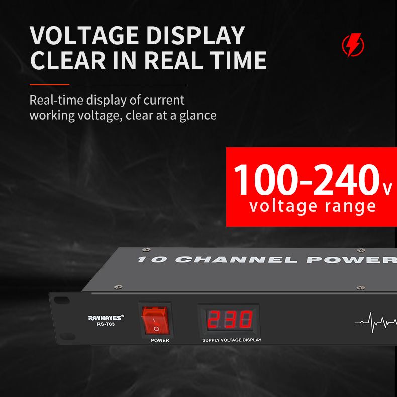 RS-T03 Power Sequence Controller Conditioner 10 outlet Rack Mount Power ...