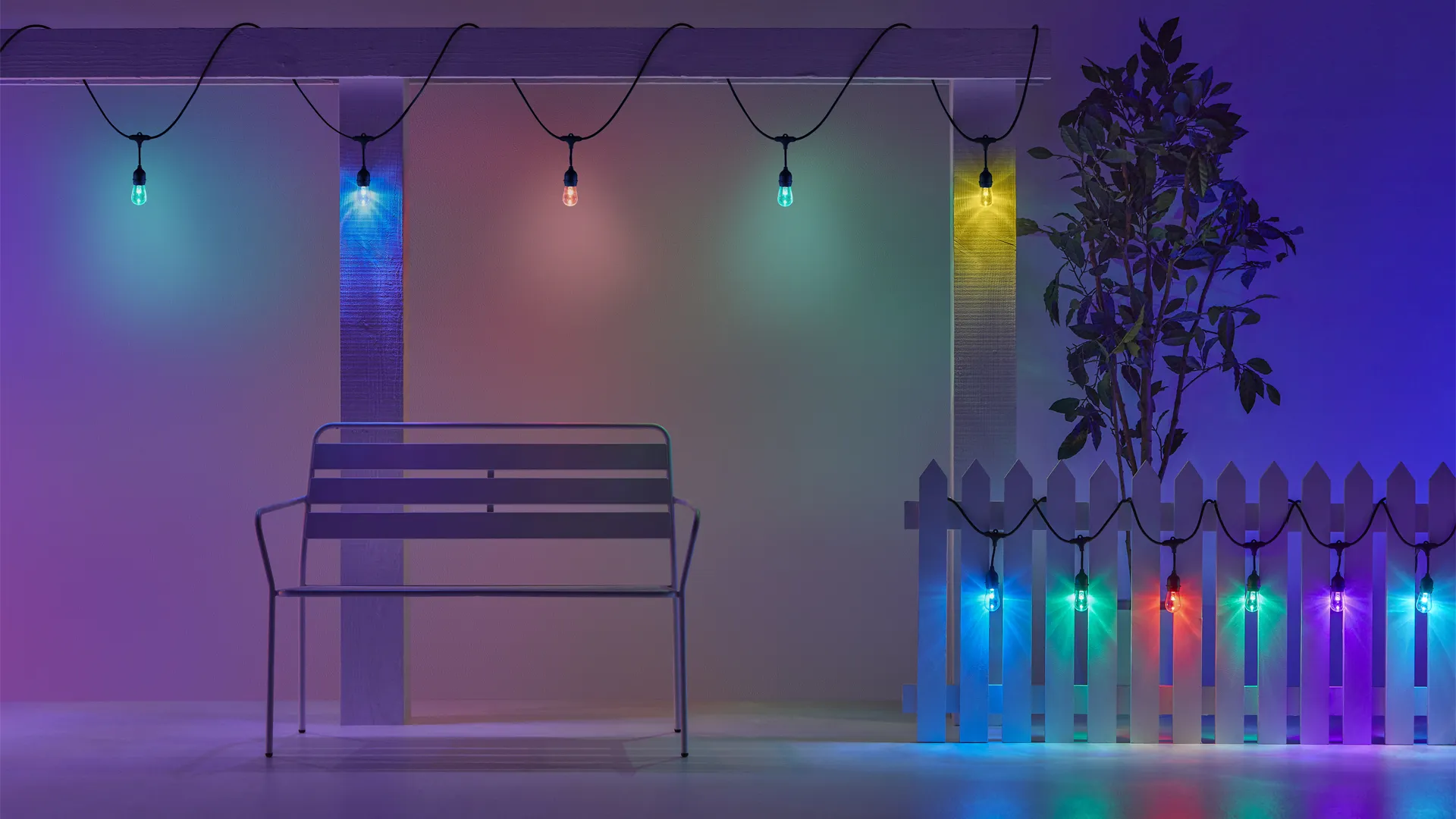 WiZ Smart Wi-Fi LED Outdoor String Light (48ft) | Shopee Malaysia
