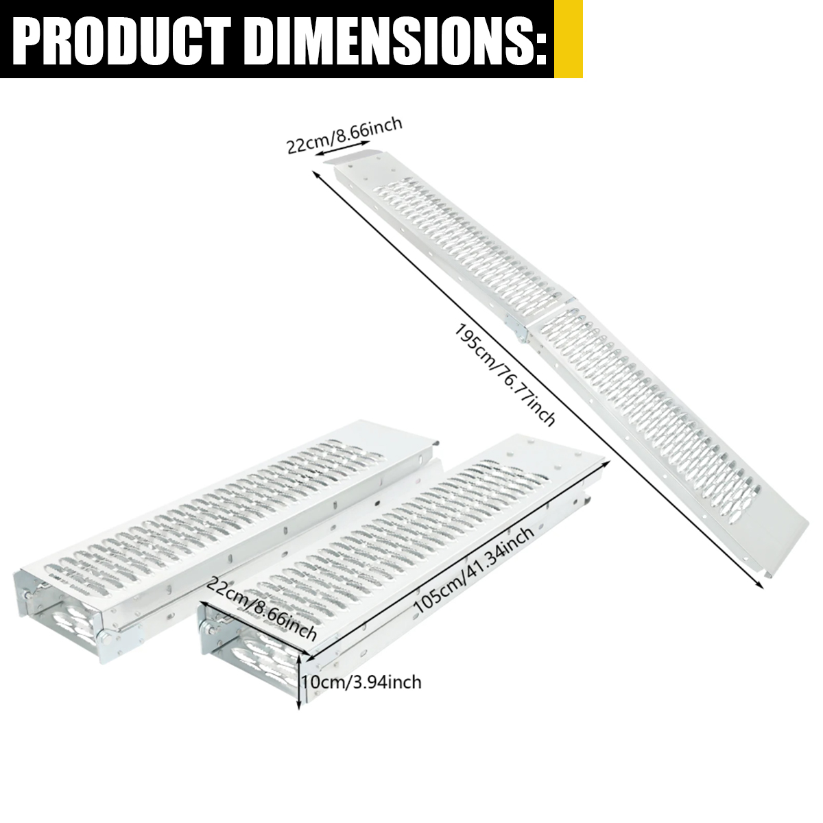 💯Aluminum Ramp Ladder Bike Motorcycle Tangga Motor Motosikal Car ...