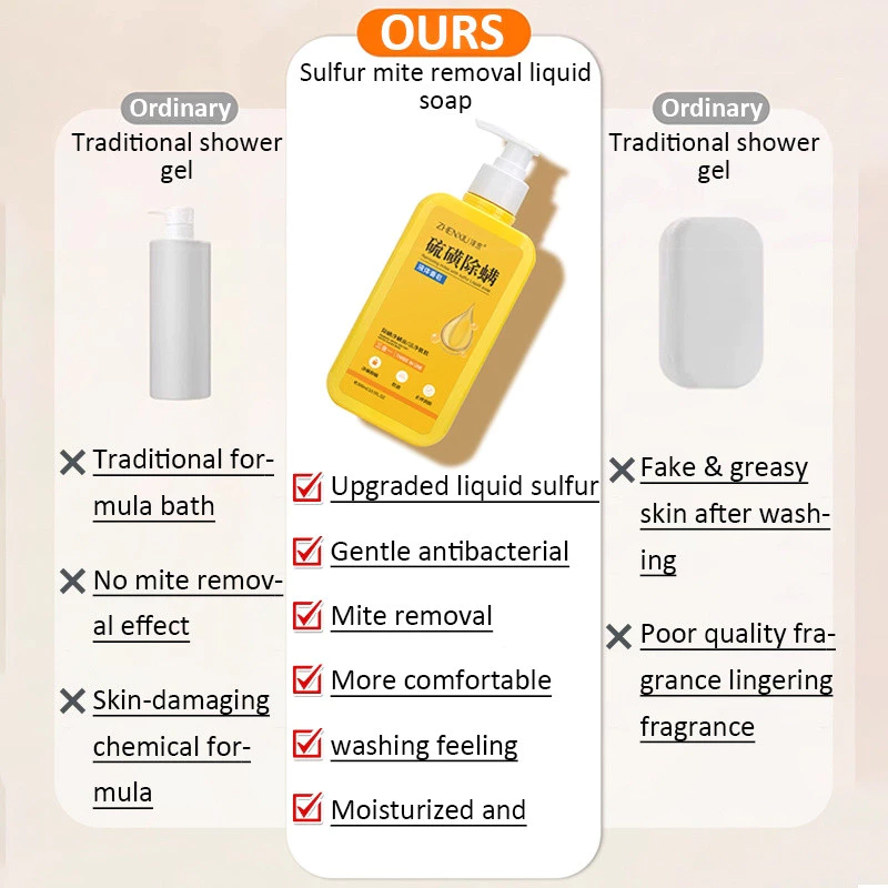 Sulfur Eczema body wash Sulfur body wash Eczema body wash Antibacterial ...