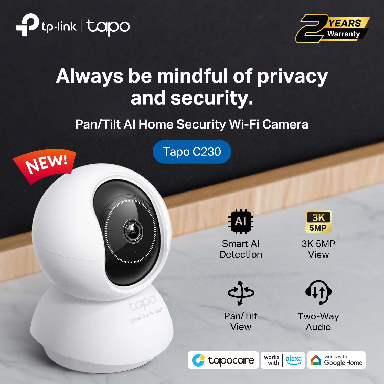 TP-Link Tapo C200C / C211 / C220 / C225 / C230 Indoor Home Security Wi-Fi Camera | Shopee Malaysia