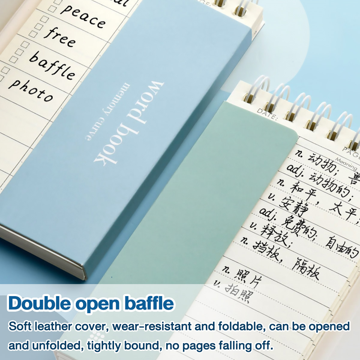 Vocabulary Notebook Languages Word Book Pocket Curve Memory Notepad ...
