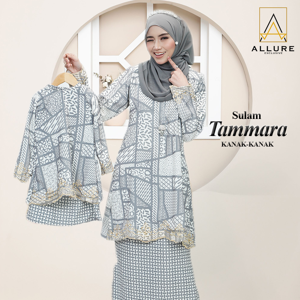 Allure Exclusive - Set Baju Kurung Sulam Tammara 2025 Armani Silk Ibu ...