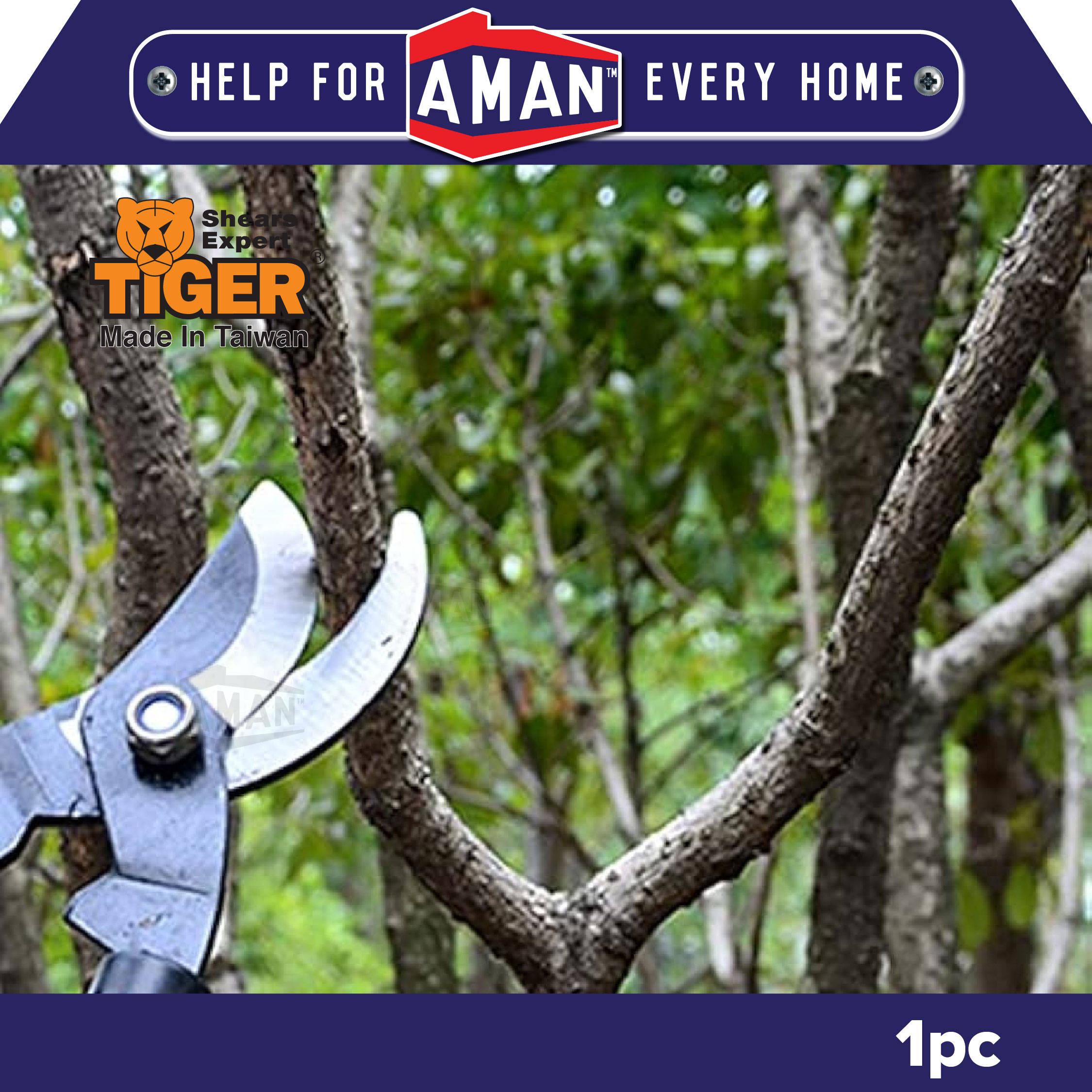 Tiger Garden Pruning Shear / Flat Blade Cutter | Shopee Malaysia
