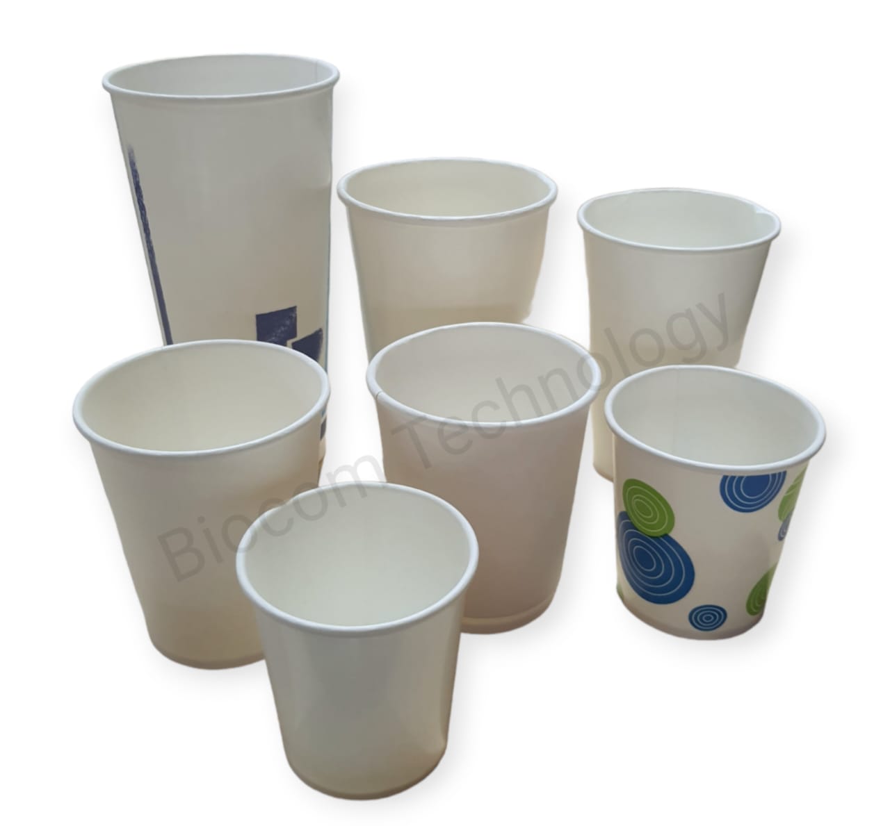 50pcs± 9PC9CUP Bio White Paper Drinking Cold Cup 9oz 270ml Disposable ...