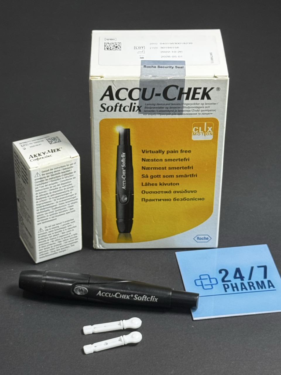 Accu-Chek Softclix Set Kit (Pen + Lancets 25's) lancing device Soft ...