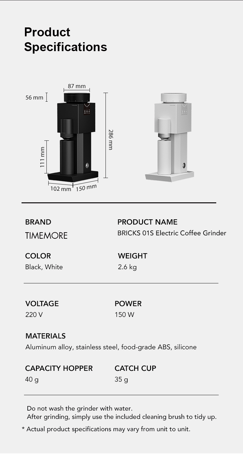 Timemore Bricks 01S Modular Electric Coffee Grinder | Shopee Malaysia