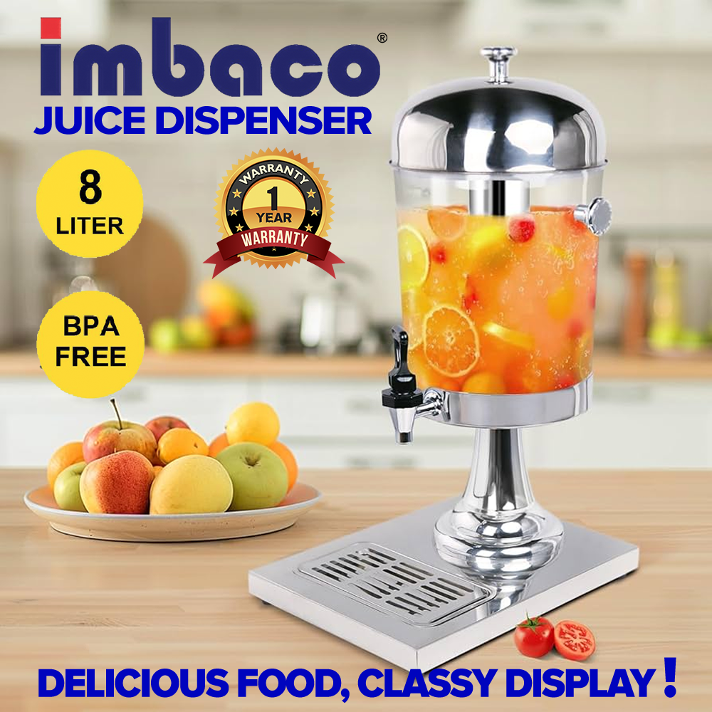 IMBACO Commercial Juice Dispenser 8 LITER Stainless Steel Juice ...