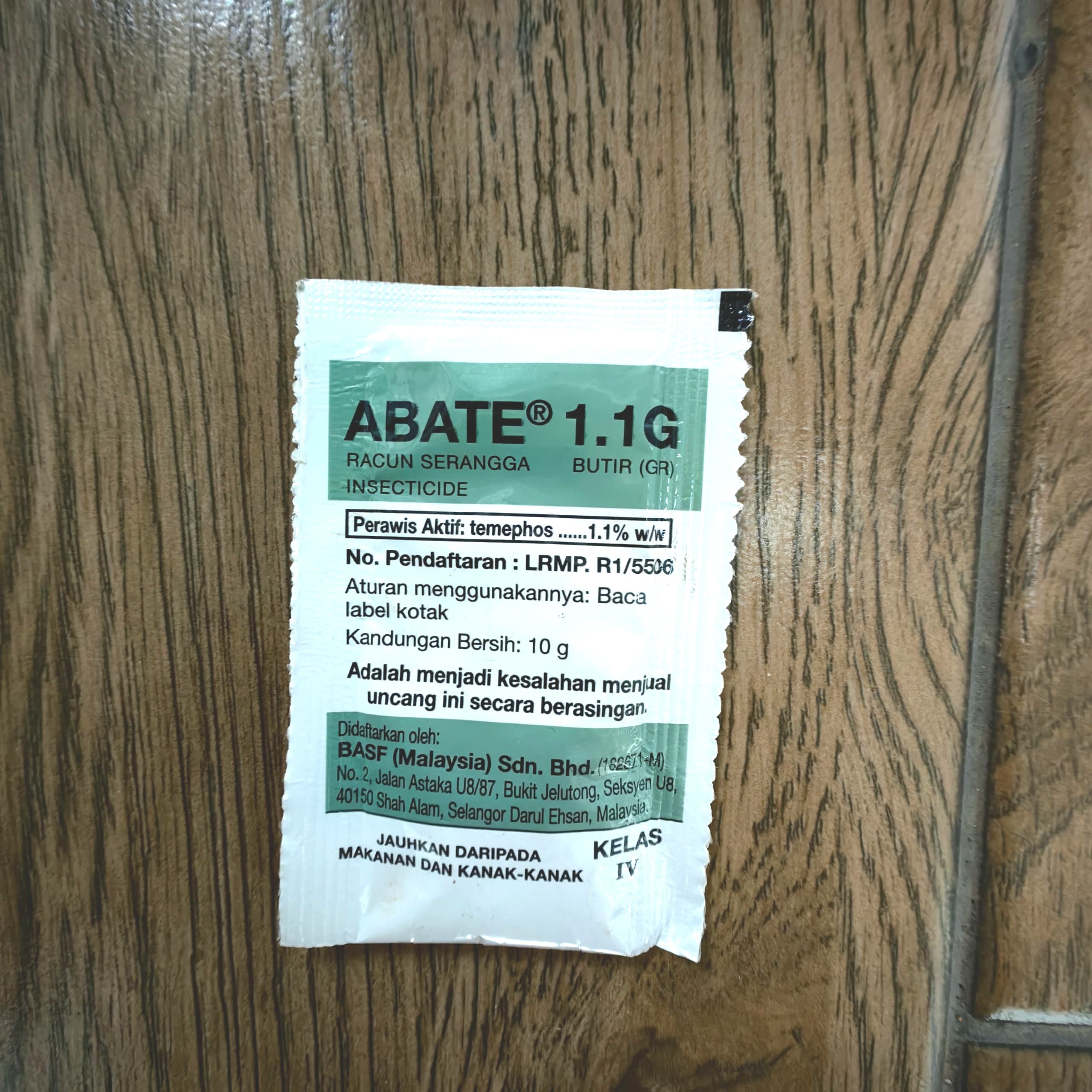 BASF ABATE 1.1G AEDES MOSQUITO LARVAE KILLER | Shopee Malaysia
