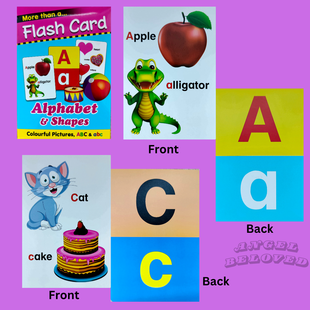 Alphabet Flash Card Kad ABC Flash Card for baby Flash Card for kid ...