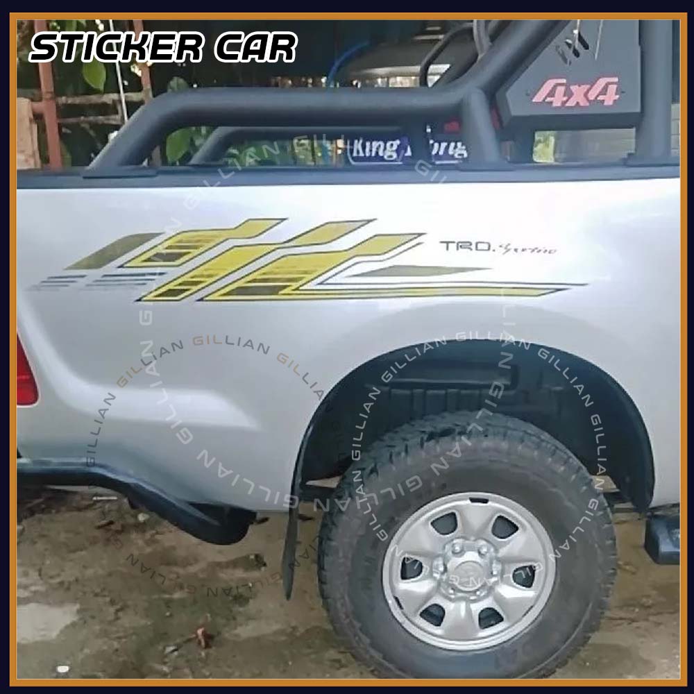 Toyota Hilux Sticker Body Car Side Pintu Lining Accessories Vigo Revo ...