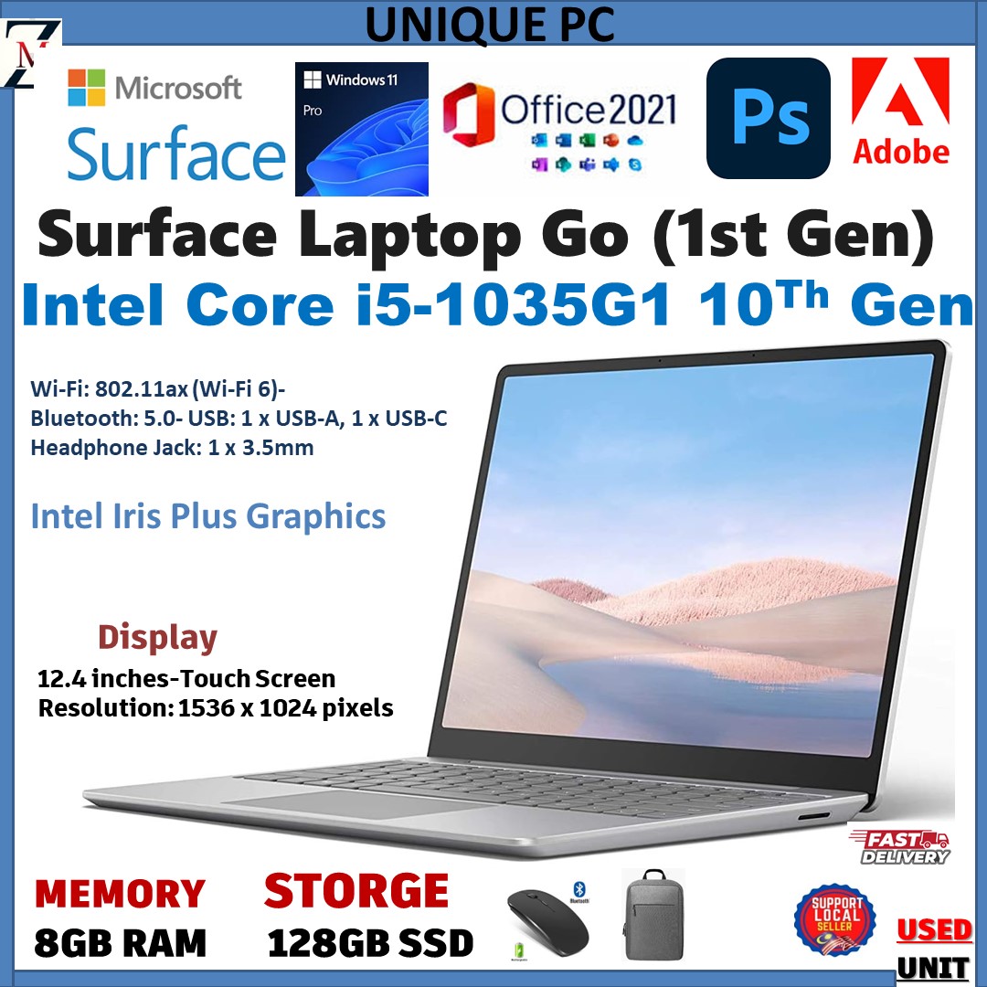 Microsoft Surface Go 3 / Laptop Go (1st Gen) Intel Core i5/ i3 /Pentium ...