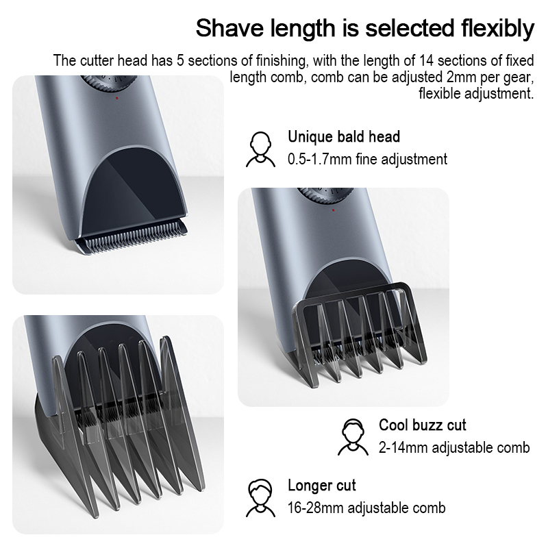 Xiaomi Mijia Electric Hair Clipper Wireless Hair Cutting Trimmer Barber ...