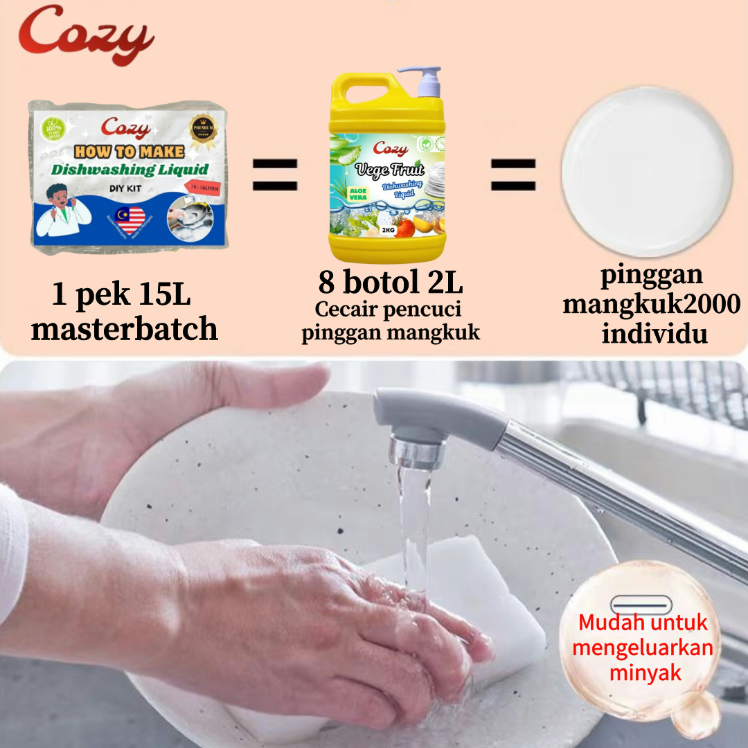 【Wangian Super】Cozy DIY Sabun Dobi 16KG | Detergent + Pelembut | Frm ...