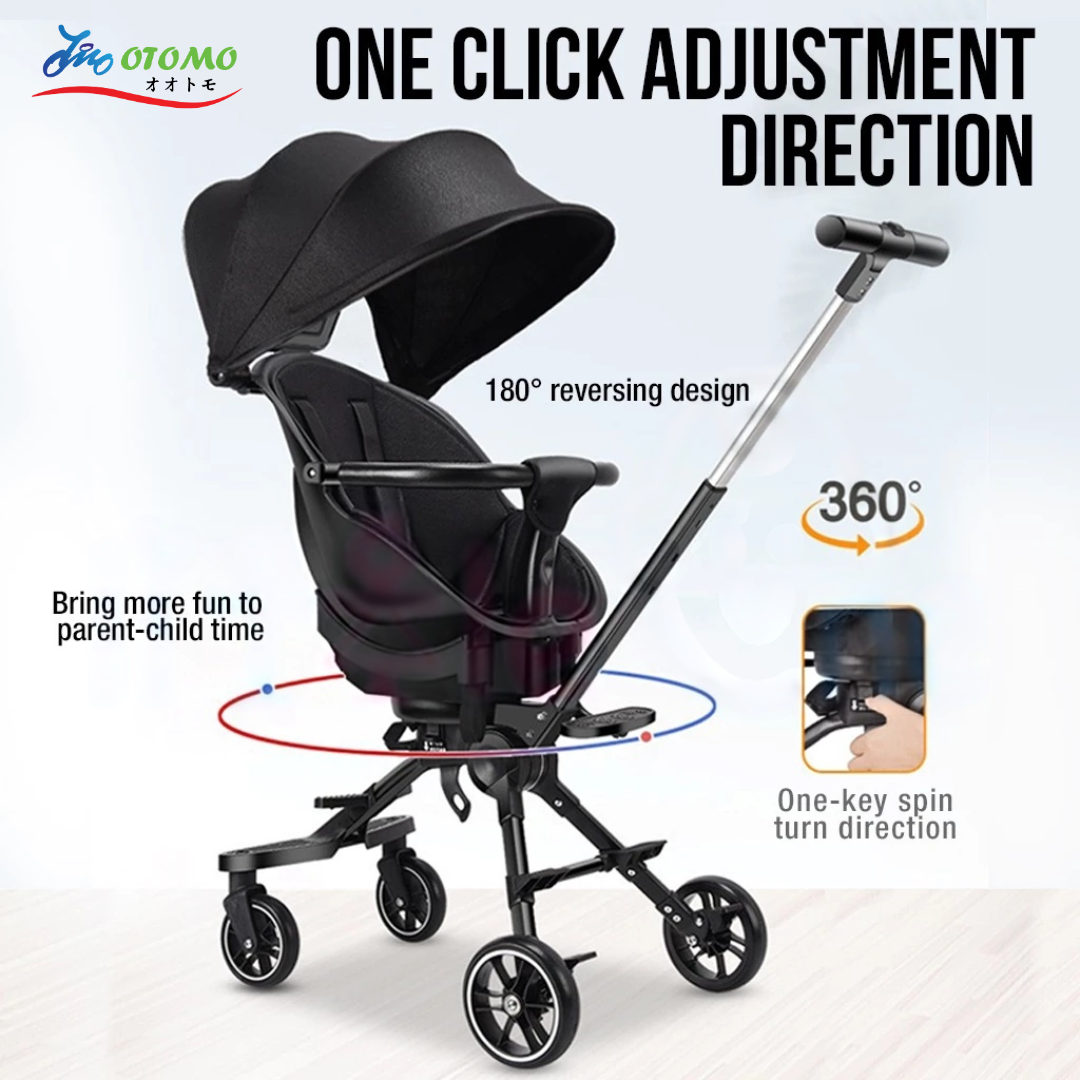 Upgrade Ultralight Foldable 2 Way Facing Magic Stroller Adjustable ...