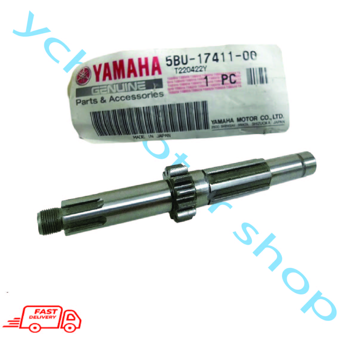 YAMAHA Y125Z Y125ZR 125Z 125ZR Y125 MAIN AXLE GEAR SHAFT 100% ORIGINAL 5BU-17411-00 | Shopee ...