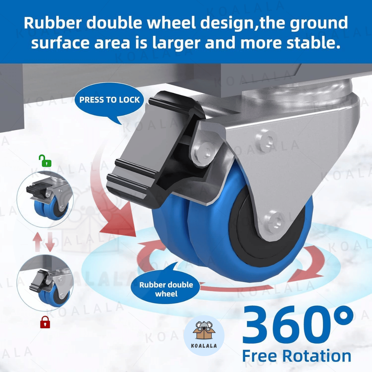 Heavy Duty Stainless Steel Washing Machine Stand Roller Wheels Stand ...